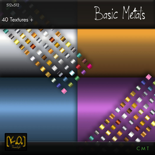 Second Life Marketplace - [K.O.] - 40 Metal Textures